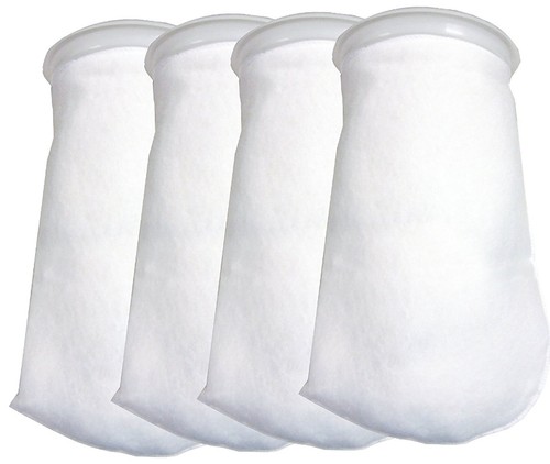 4 pcs Filter Socks 200 Micron - 4 Inch Ring by 12 Inch Long - Aquarium ...