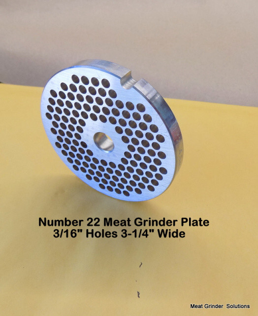#22 Hy Quality European Made #22 Stainless Steel Grinder Plate 3/16 ...
