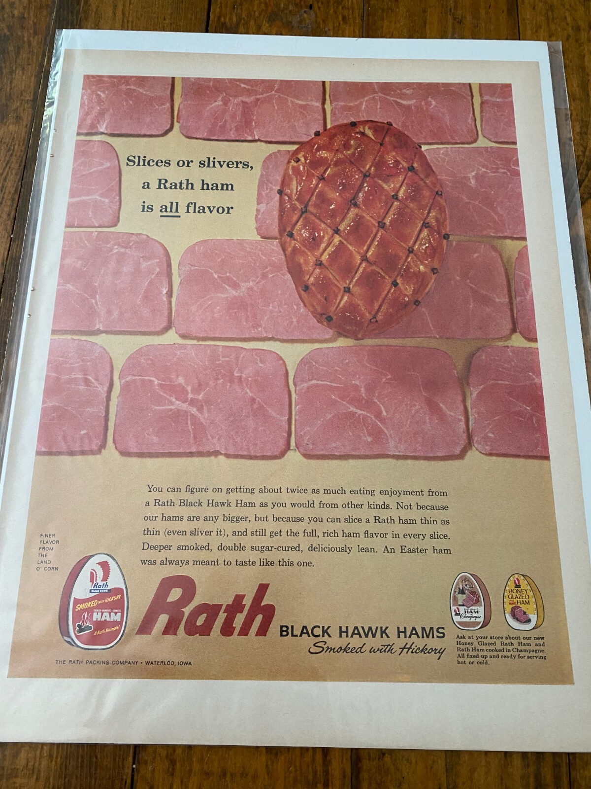 Vintage 1963 Rath Black Hawk Hams ad | eBay