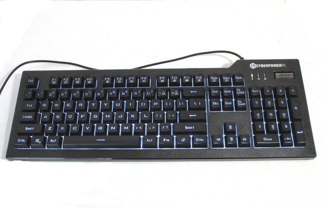 CYBERPOWERPC NOHI 01 LED Multimedia USB Gaming Keyboard KB-161-306 for ...