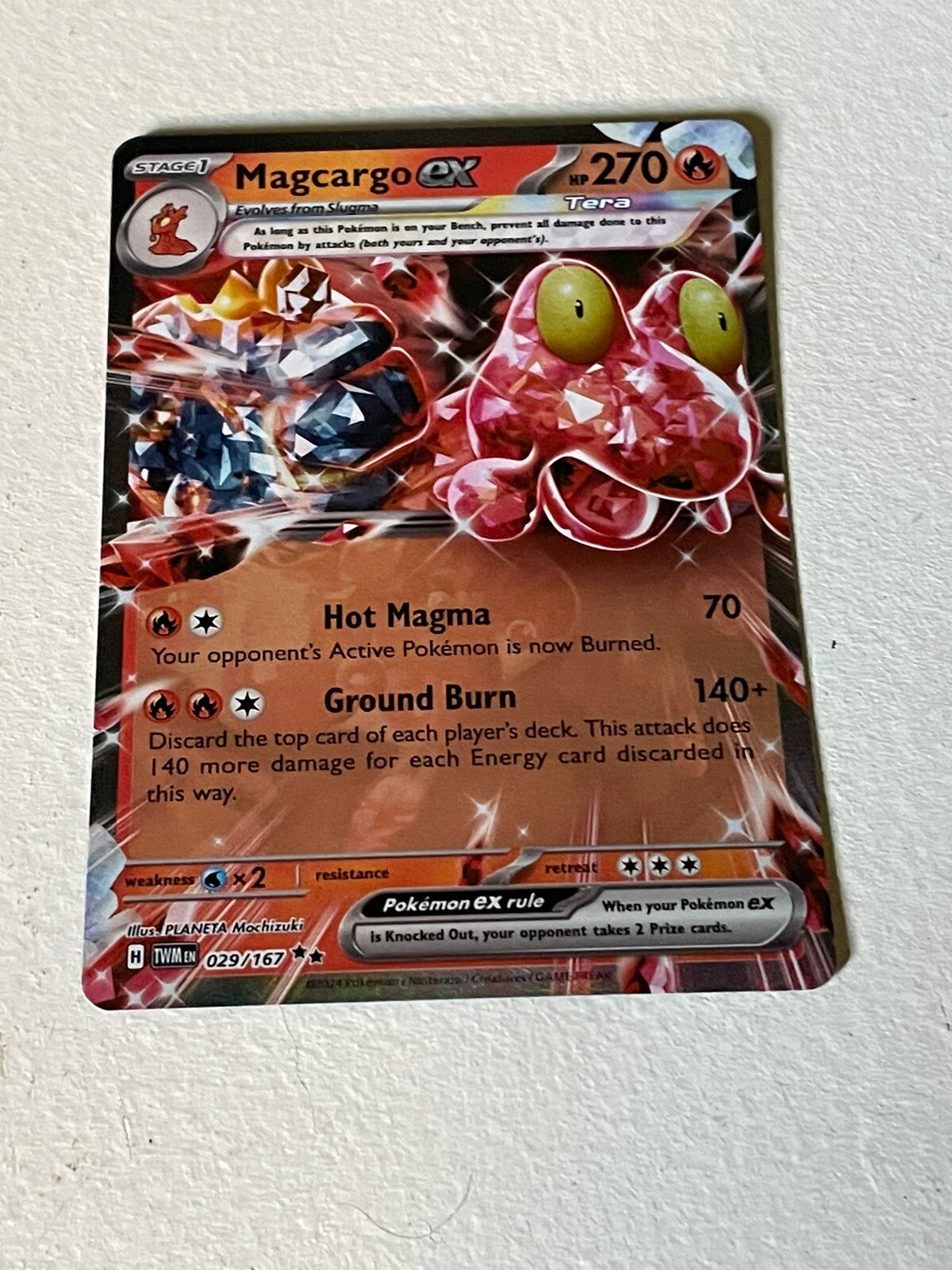 Magcargo ex - 029/167 - Pokemon TCG Twilight Masquerade (2024) - NM ...