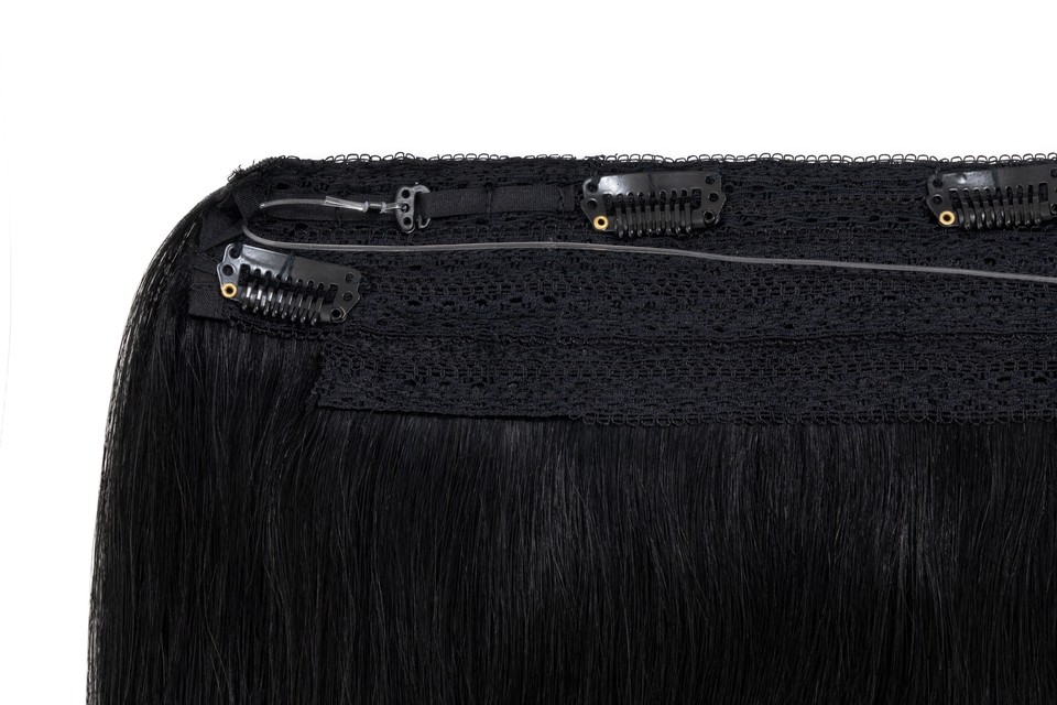 Real Invisible Wire In Human Hair Extension Secret Hidden Extensions ...