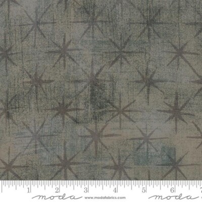 1yd x 42" 100% cotton Grunge Seeing Stars Grey Coutur 30148 56 Moda #1 ...