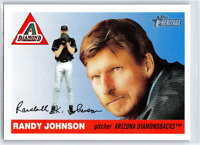 RANDY JOHNSON 2004 Topps Heritage Arizona Diamondbacks Baseball Card ...