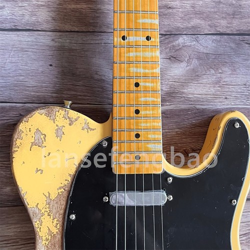 Aged Custom Shop Yellow Electric Guitar Handed Heavy Relics Shipping ...