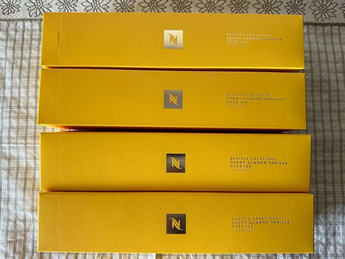 NESPRESSO 40 Capsules VERTUO Line SUNNY ALMOND VANILLA OVER ICE Coffee ...