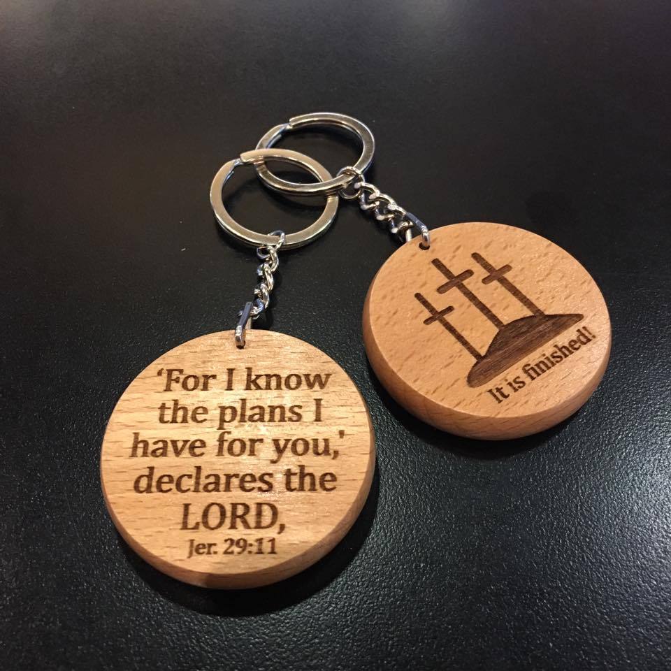 CHRISTIAN SCRIPTURE BIBLE VERSE KEYRING KEYCHAIN CHRISTMAS GIFT ...