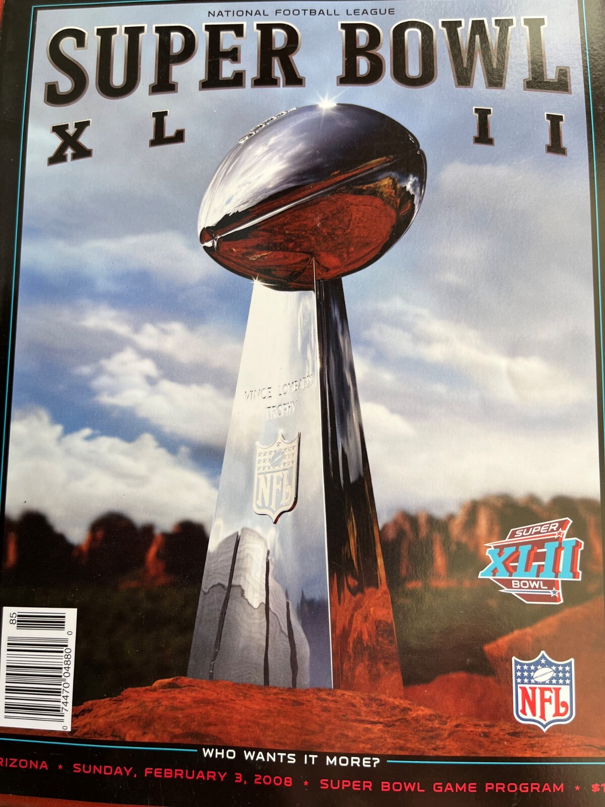 SUPER BOWL 42 GAME PROGRAM XLII 2007 NEW ENGLAND PATRIOTS N.Y. GIANTS ...