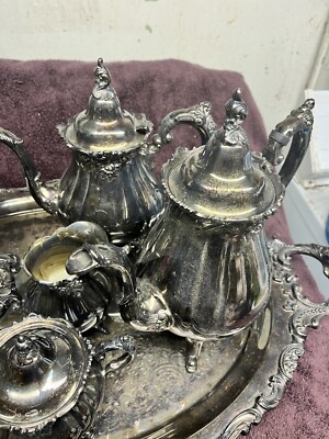 Tea/Coffee Pots & Sets - Baroque Silver Plated
