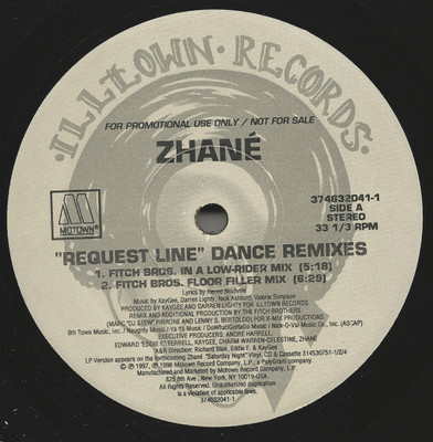 Zhane - Request Line (Dance Remixes) - USA Promo 12" Vinyl - 1996 ...
