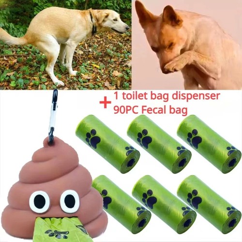 Portable Pet Fecal Bag Dispenser with Clip - Easy Clean Up for Dogs | eBay