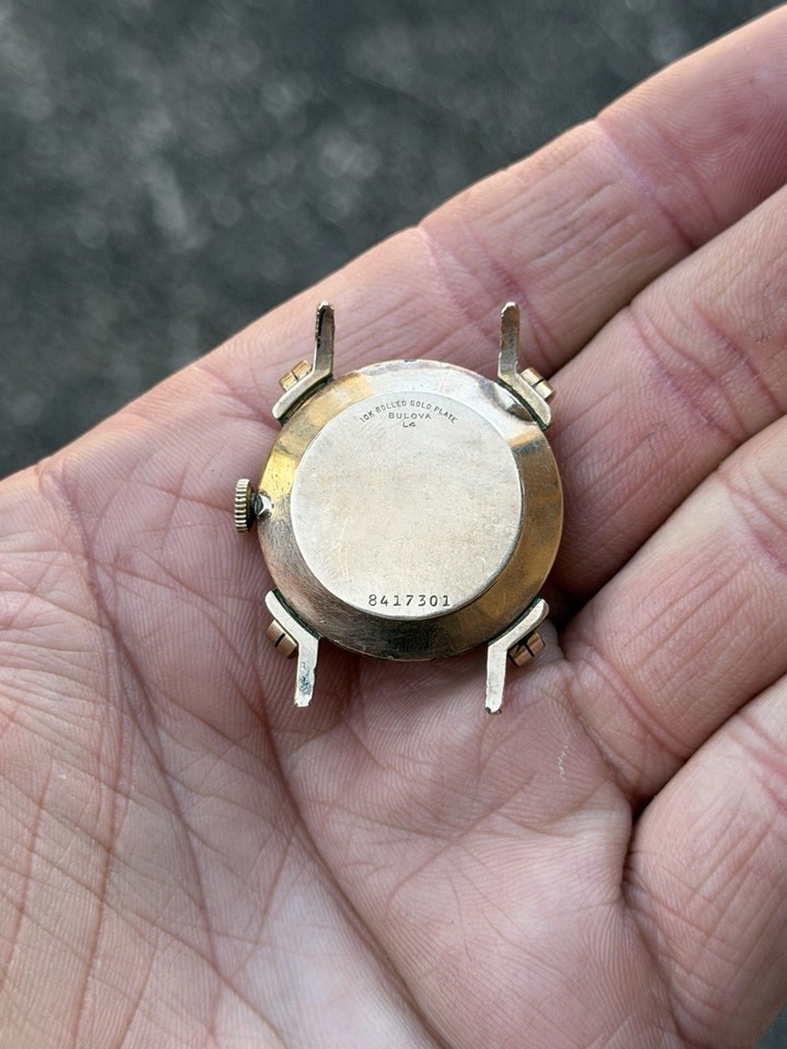 1954 BULOVA ASHFORD Watch Cal. 10BT Knot Lugs Running Super Cool 10k ...