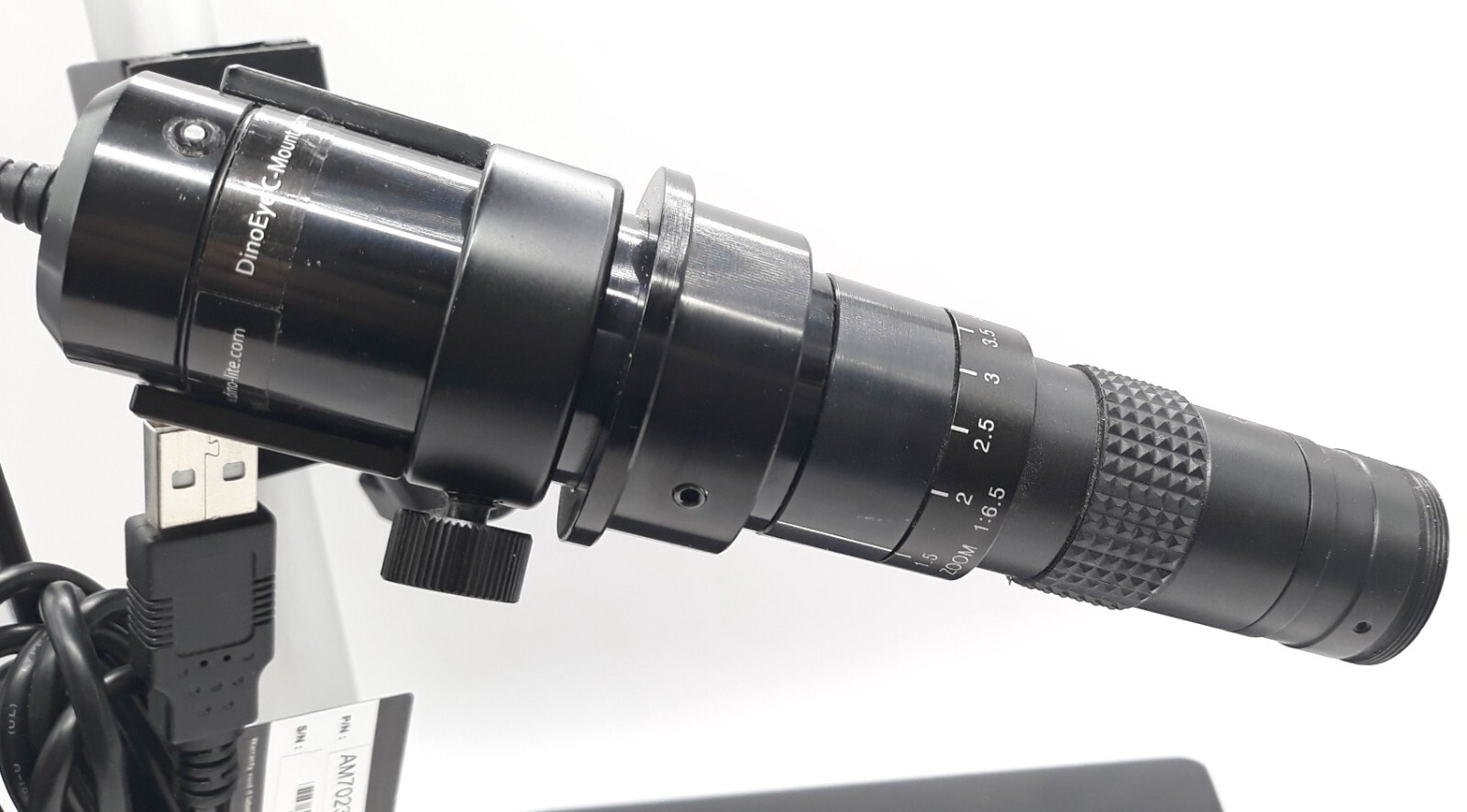 Dino-Eye Premier Eyepiece Camera with C-Mount & Micro-Zoom Lens 1:6.5 ...