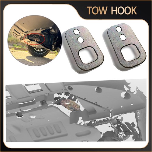 Fits for 2025+ Toyota 4runner Front Tow Hooks / Recovery Points Silver ...