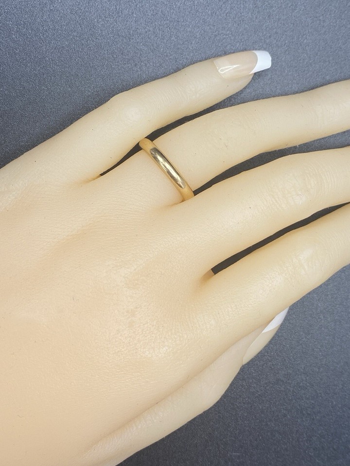 Ladies Antique 18K Yellow Gold Donut Band | eBay