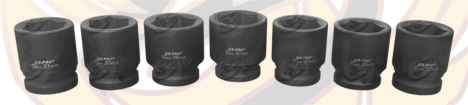 US PRO 3/4"Inch DRIVE IMPACT Socket Set 17mm - 60mm HGV HEAVY DUTY ...