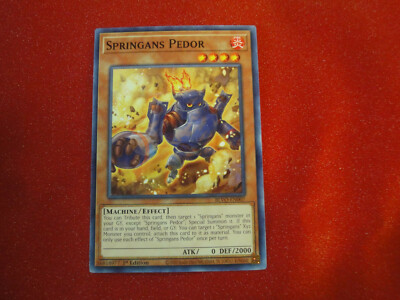 YuGiOh trading card game 1st edition springans Pedor machine effect ...
