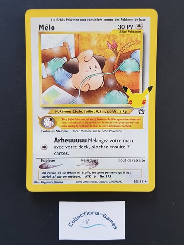 Carte Pokémon Mélo 20/111 - Ultra - EB Célébrations - FR | eBay
