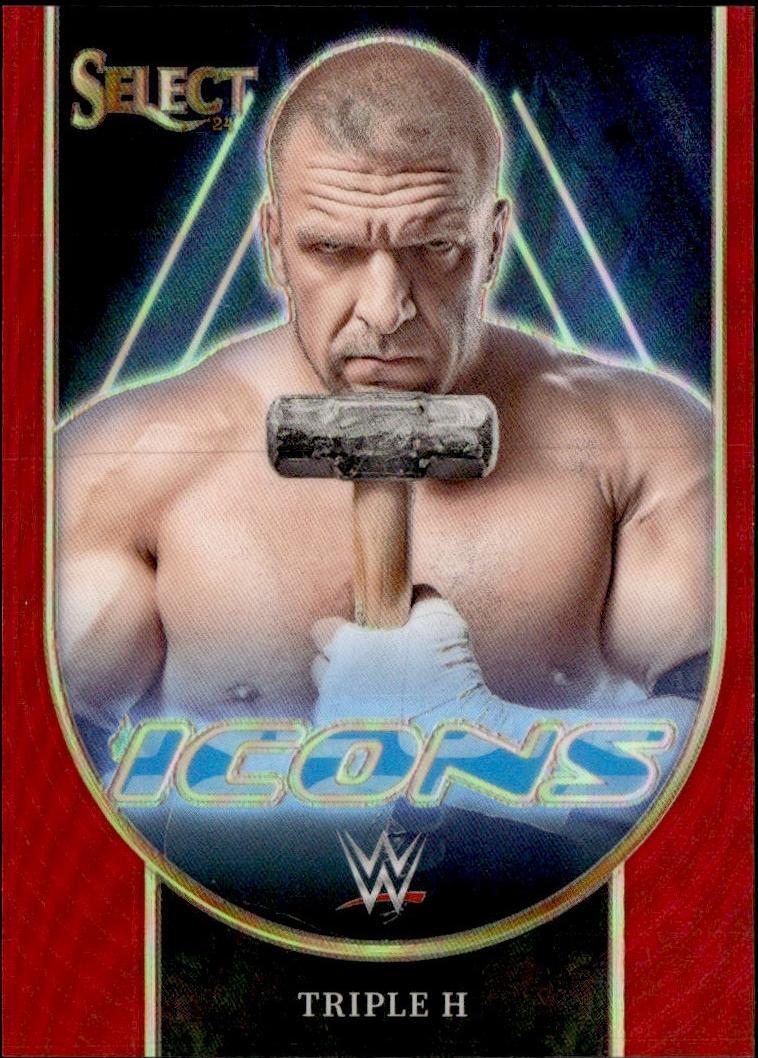 2024 Panini Select WWE - Icons Triple H #24 Red Prizm /99 for sale ...