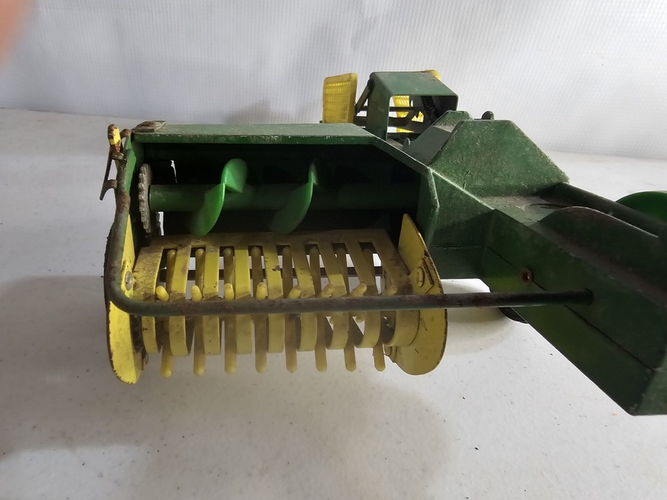 Vtg. ERTL John Deere Hay Baler Shredder Toy Farm Implement Working Toy ...