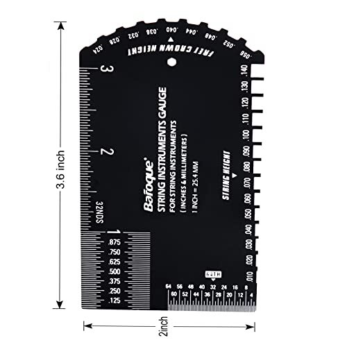 Baroque String Action Gauge Precision Guitar Ruler Multifunctional ...