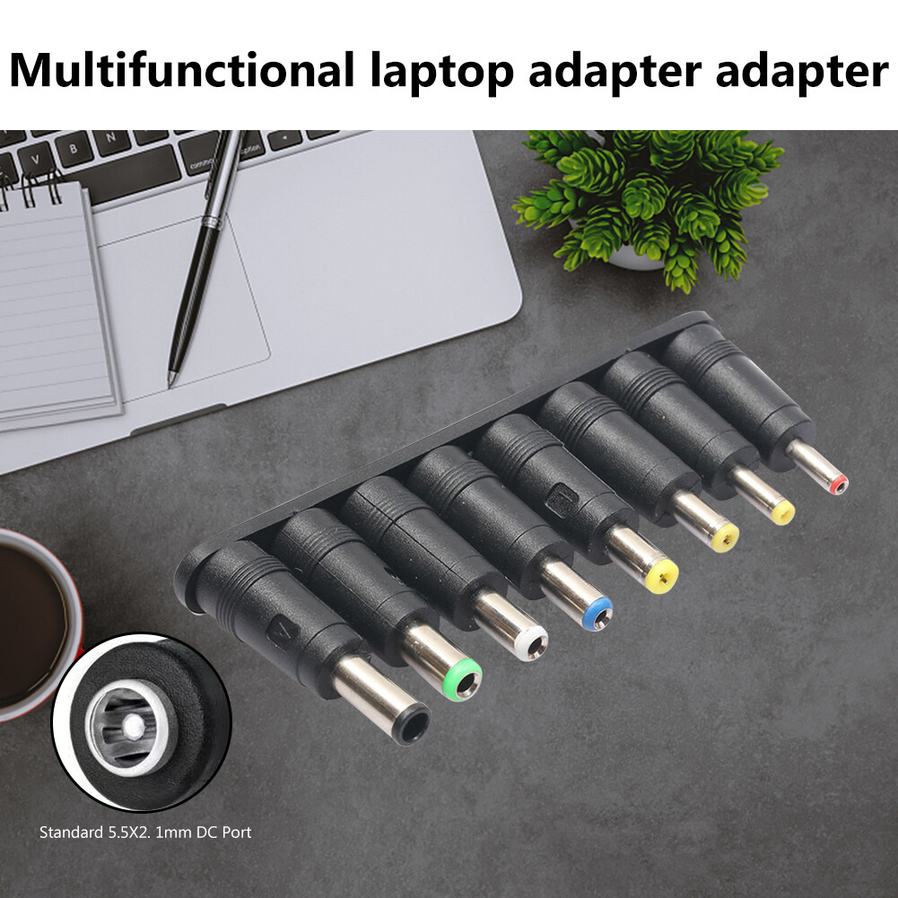 # 5.5x2.1mm Laptop DC Power Adapter Tips Connector Jack Kits for (8 in ...