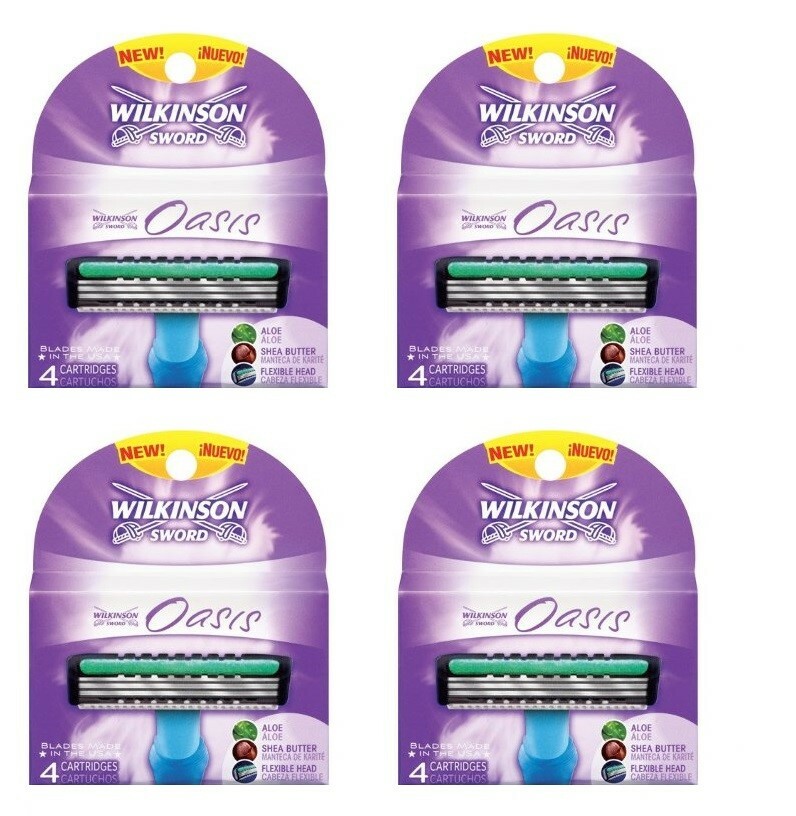16 Oasis 3 Wilkinson Sword Razor Blades Cartridge Shaver Refill Oasis3 ...