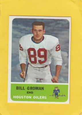 1962 Fleer #49 Bill Groman Oilers NM Near Mint #24249 | eBay