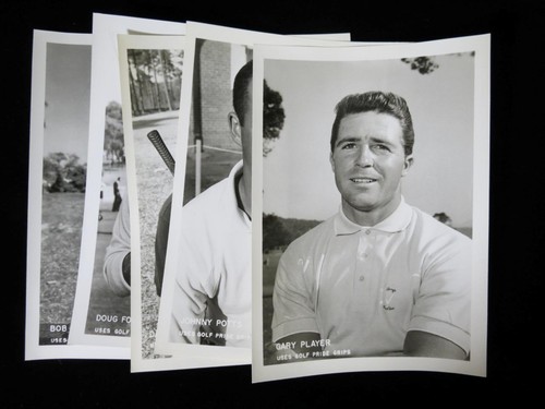 (5) 1960's Pro Golf Pride Grips Promotional Photo Lot w/ Gary Player | eBay