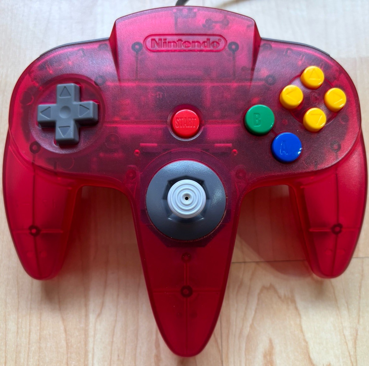 Official Nintendo 64 N64 Watermelon Red MINT CON 10/10 Stik Funtastic ...