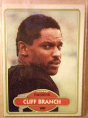 1980 Topps Football - #85 Cliff Branch - Oakland Raiders - Ex-Nm ...