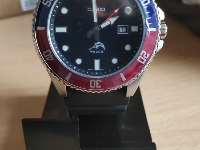 Casio Duro Marlin Pepsi Bezel 200m for sale online | eBay