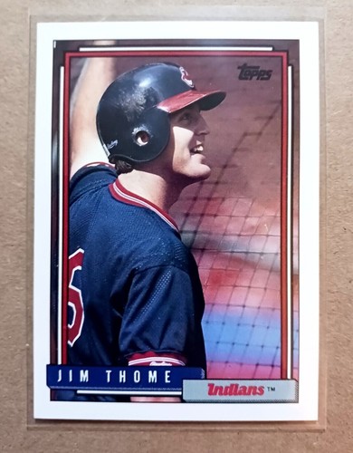 1992 Topps Jim Thome Rookie #768 Cleveland Indians Philadelphia ...
