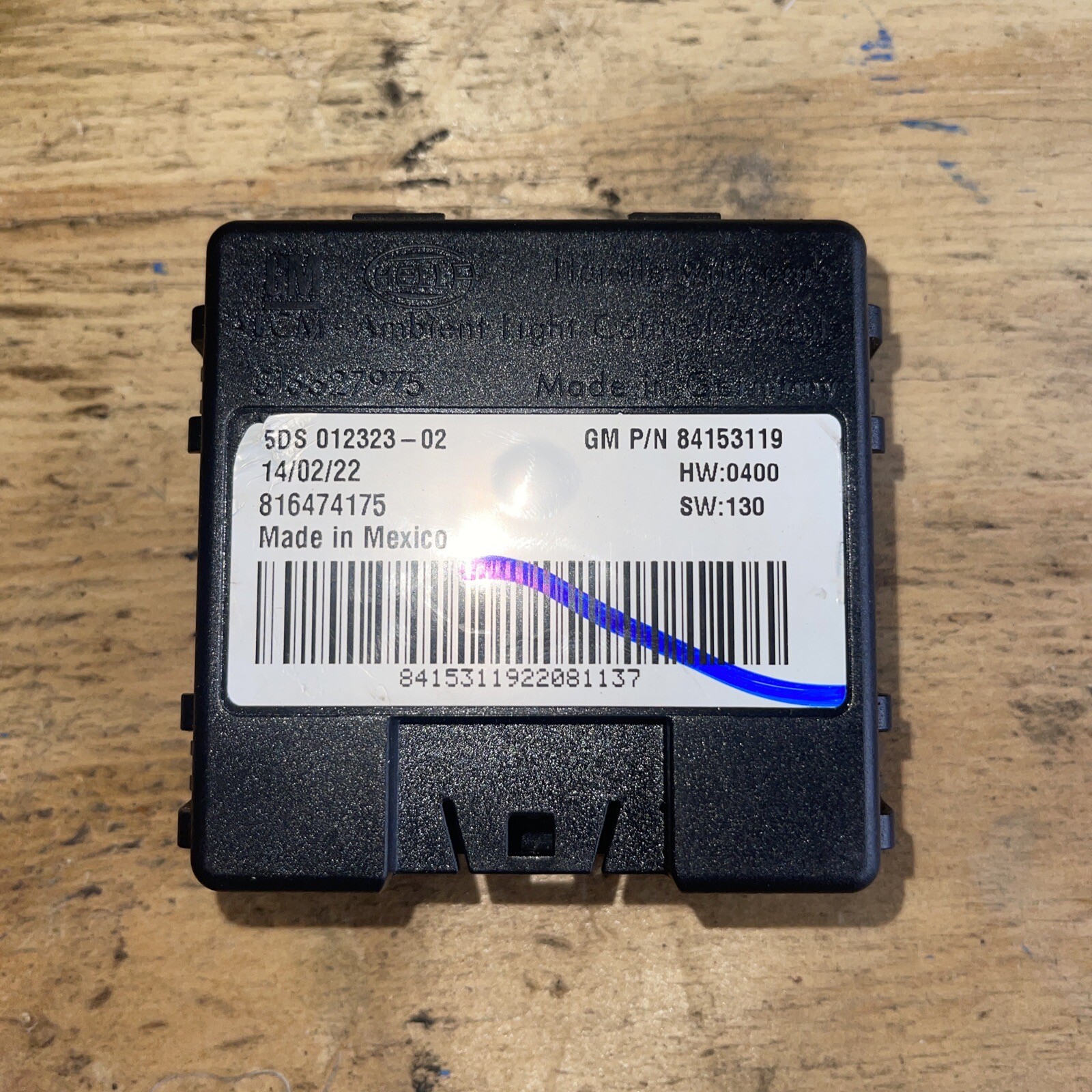 16-23 CHEVROLET CAMARO SS INTERIOR AMBIENT LIGHT CONTROL MODULE ...