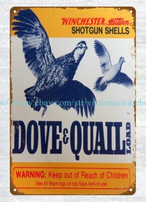 Winchester Dove and quail load shot shells ammo firearm hunting metal ...