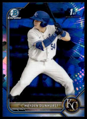 2022 Bowman Chrome Sapphire Hayden Dunhurst Rookie G60 Kansas City ...