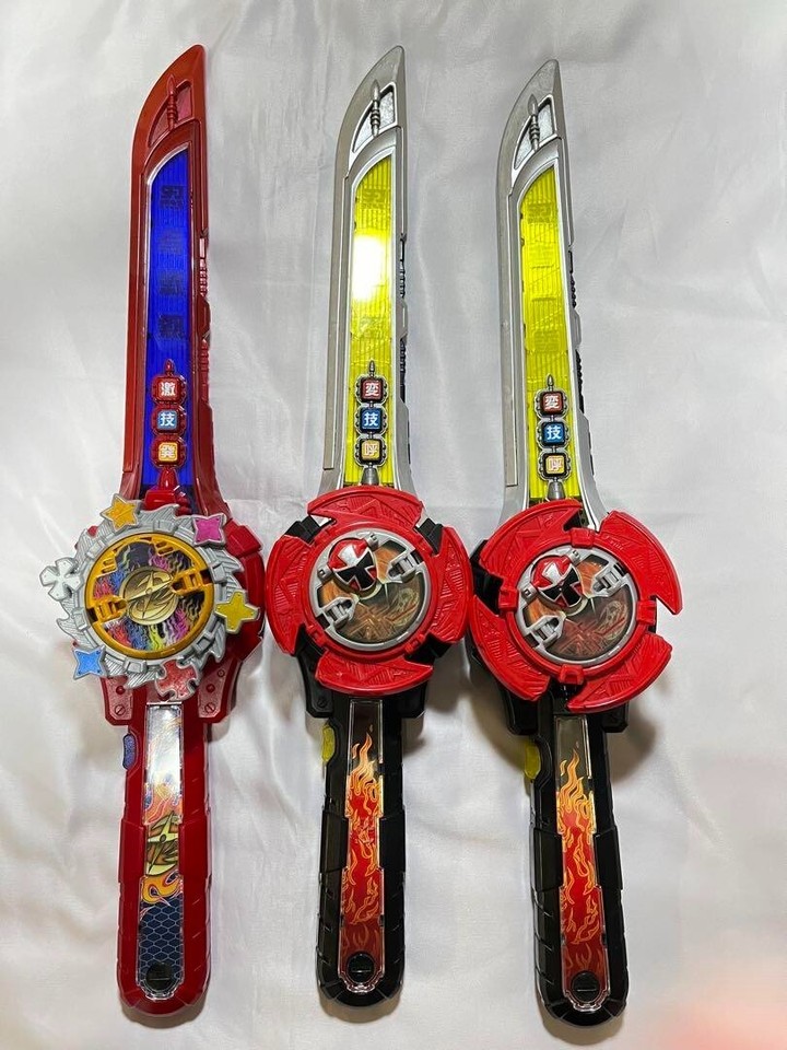 Power Rangers Ninja Steel Ninninger DX Sword Shuriken Ster Set Bundle ...