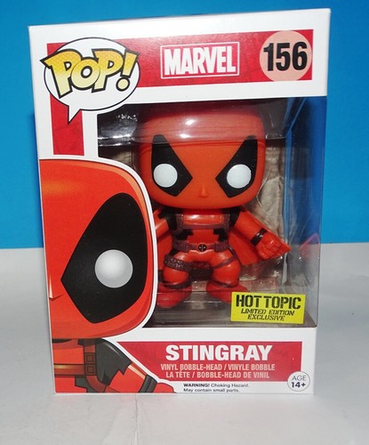 Funko Pop! DEADPOOL STINGRAY Hot Topic Exclusive #156 +prot | eBay