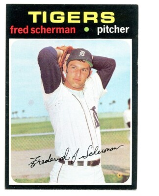 1971 TOPPS DETROIT TIGERS FRED SCHERMAN #316 EXMT ROOKIE CARD | eBay