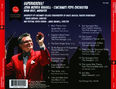 CINCINNATI POPS ORCHESTRA/JOHN MORRIS RUSSELL (CONDUCTOR) - SUPERHEROES ...