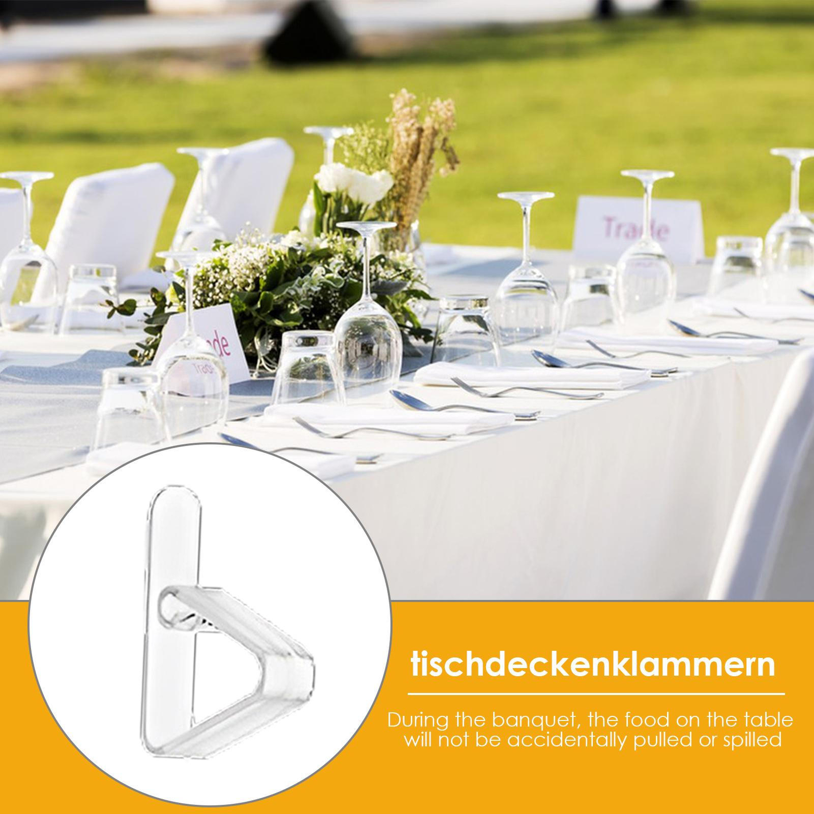 16 Pcs Picnic Tablecloth Clips for Outdoor Tables, Premium Table Cloth ...