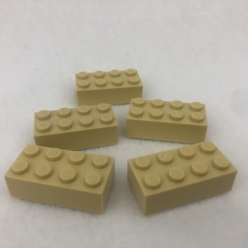 LEGO 3001 Tan Brick 2 x 4 (x5) | eBay
