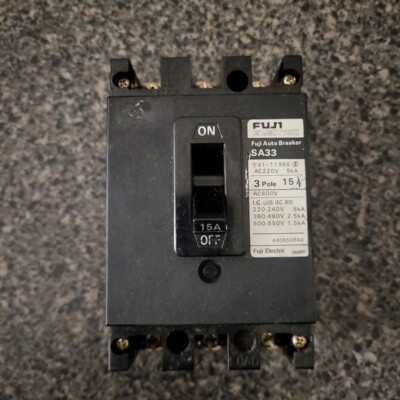 FUJI Electric SA33 Auto Breaker 3 Pole 15A | eBay
