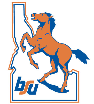 Boise state University Broncos sticker logo NCAA weatherproof bumper ...