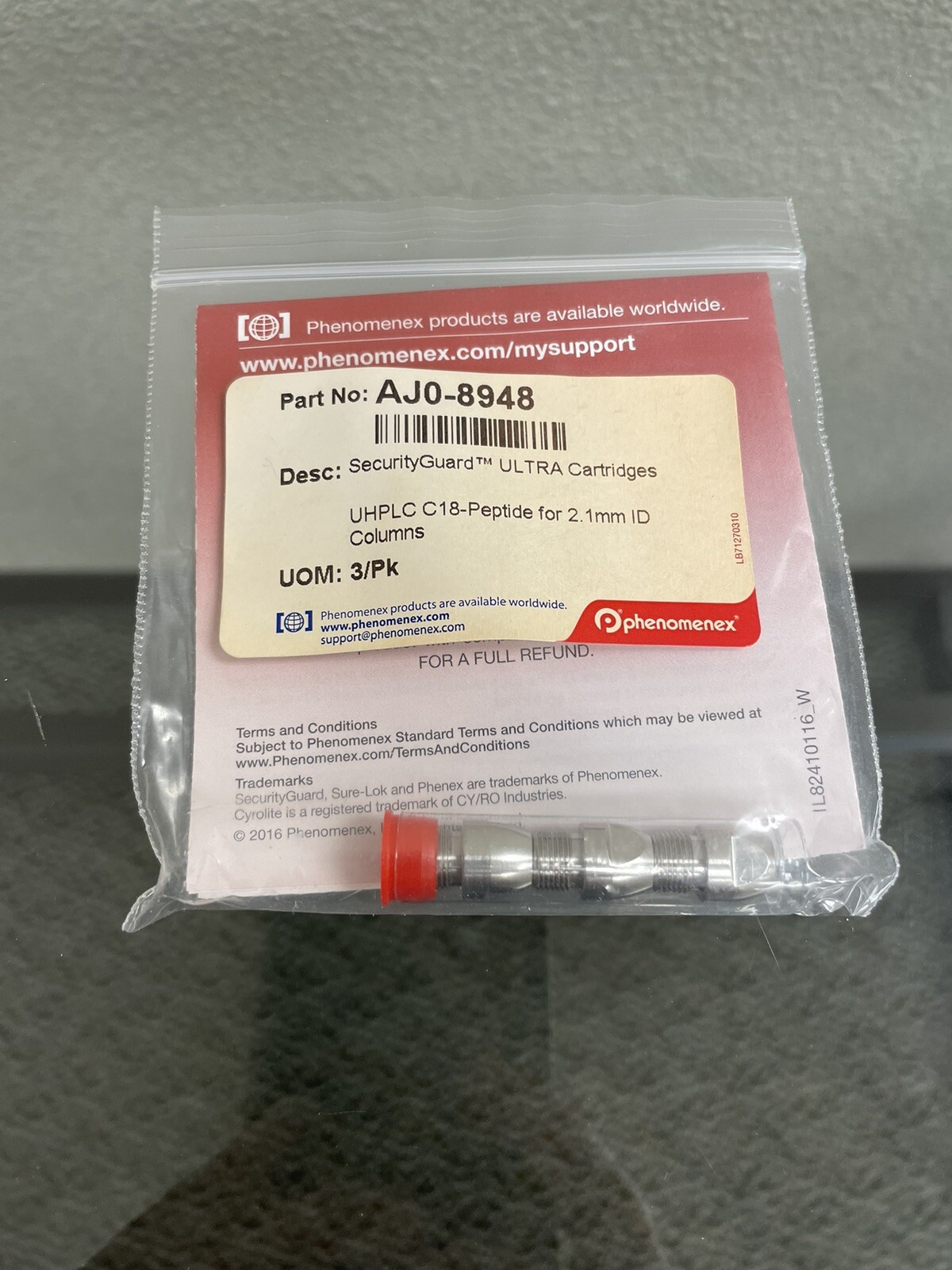 Phenomenex AJ0-8948 SecurityGuard Ultra Cartridges, UHPLC C18 Peptide 2 ...