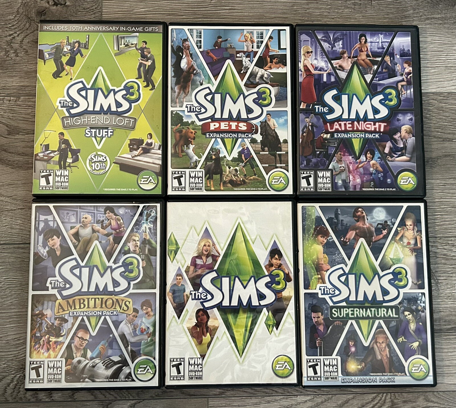 Lot of 6 The Sims 3 PC Games Complete With Manuals & Codes PC WIN MAC ...
