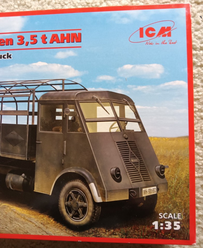 ICM 1:35 Scale "Lastkraftwagon 3.5 t AHN" WWII German Army Truck ...