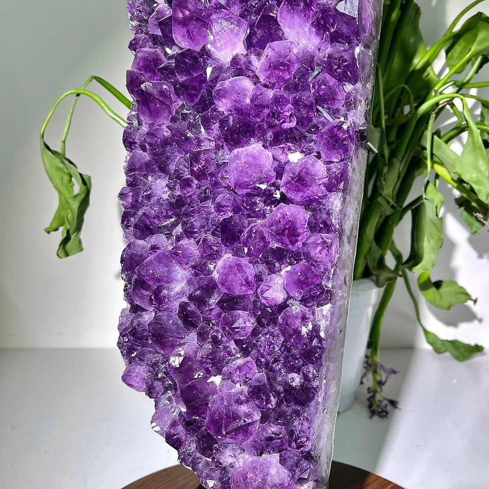 18.09LB Natural top-grade amethyst block, quartz crystal cluster ...