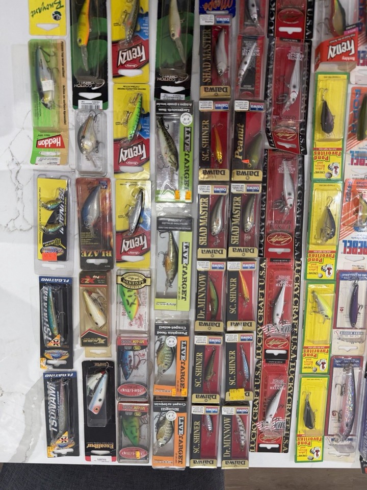 Rapala,Daiwa, Excalibur,Bill Lewis, Cotton Cordell, Challenger, Heddon ...