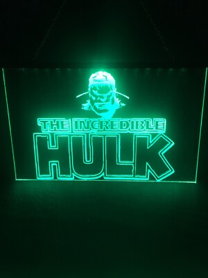 Hulk Marvel Superhero Led Neon Light Sign Game Room Man Cave 8x12” | eBay